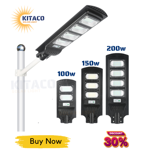Đèn Năng Lượng Mặt Trời Liền Thể KITACO 100w
